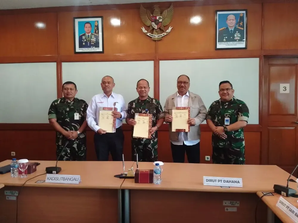 Dahana Teken Perjanjian Kerjasama dengan Dislitbangau dan PT Sari ...